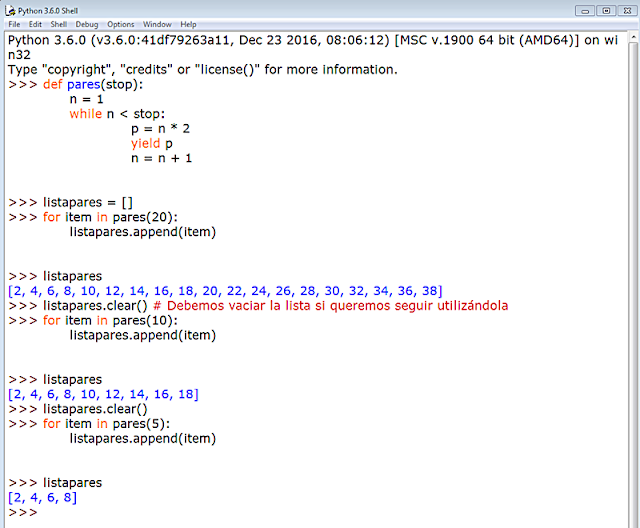 APRENDER A PROGRAMAR CON PYTHON: GENERATORS