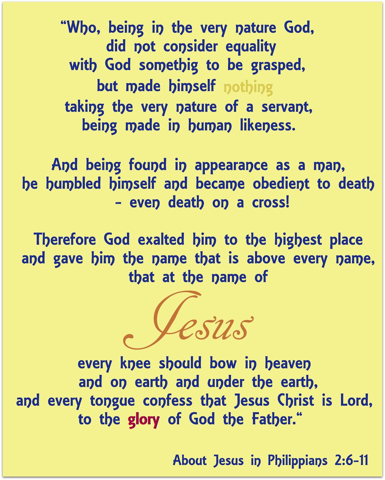 Philippians 2:6-11 - Celebrate Every Day With Me