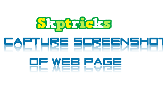 PHP Script to Capture Screenshot of Website from URL | SKPTRICKS