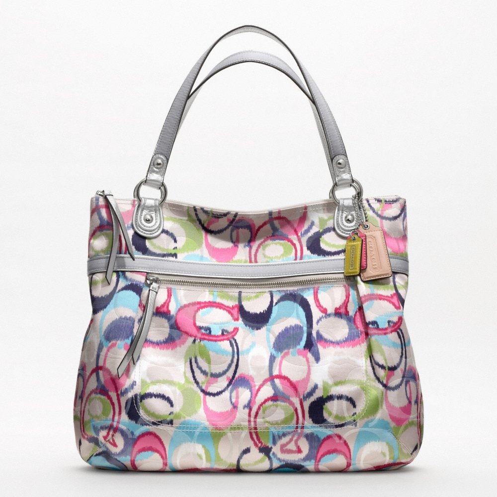 LiTTLE-KiOSK: Coach Poppy Ikat Glam Tote #19876