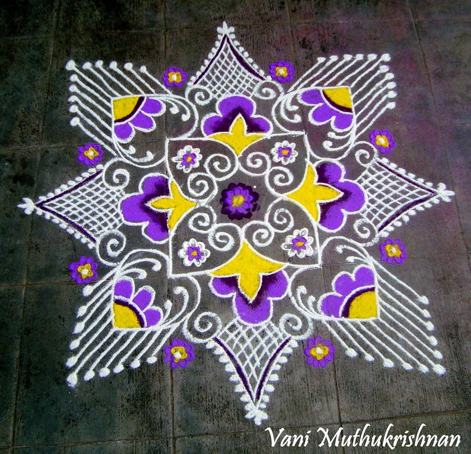 prasannarangoli: Vani muthukrishnan's Latest Rangoli Designs Part-5