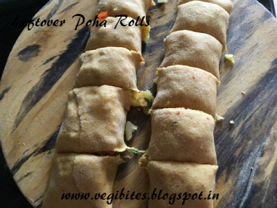 Leftover Poha Rolls | Vegetarian bites to tickle your senses