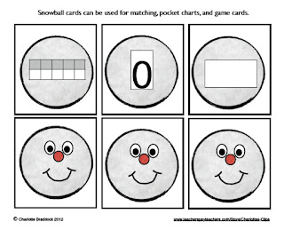 Charlotte's Clips and Kindergarten Kids: Freebie Snowball Activity