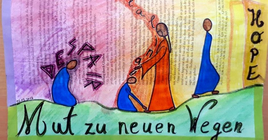 Bible Art Journaling beim grünen Wicht: BAJ zu Markus 5
