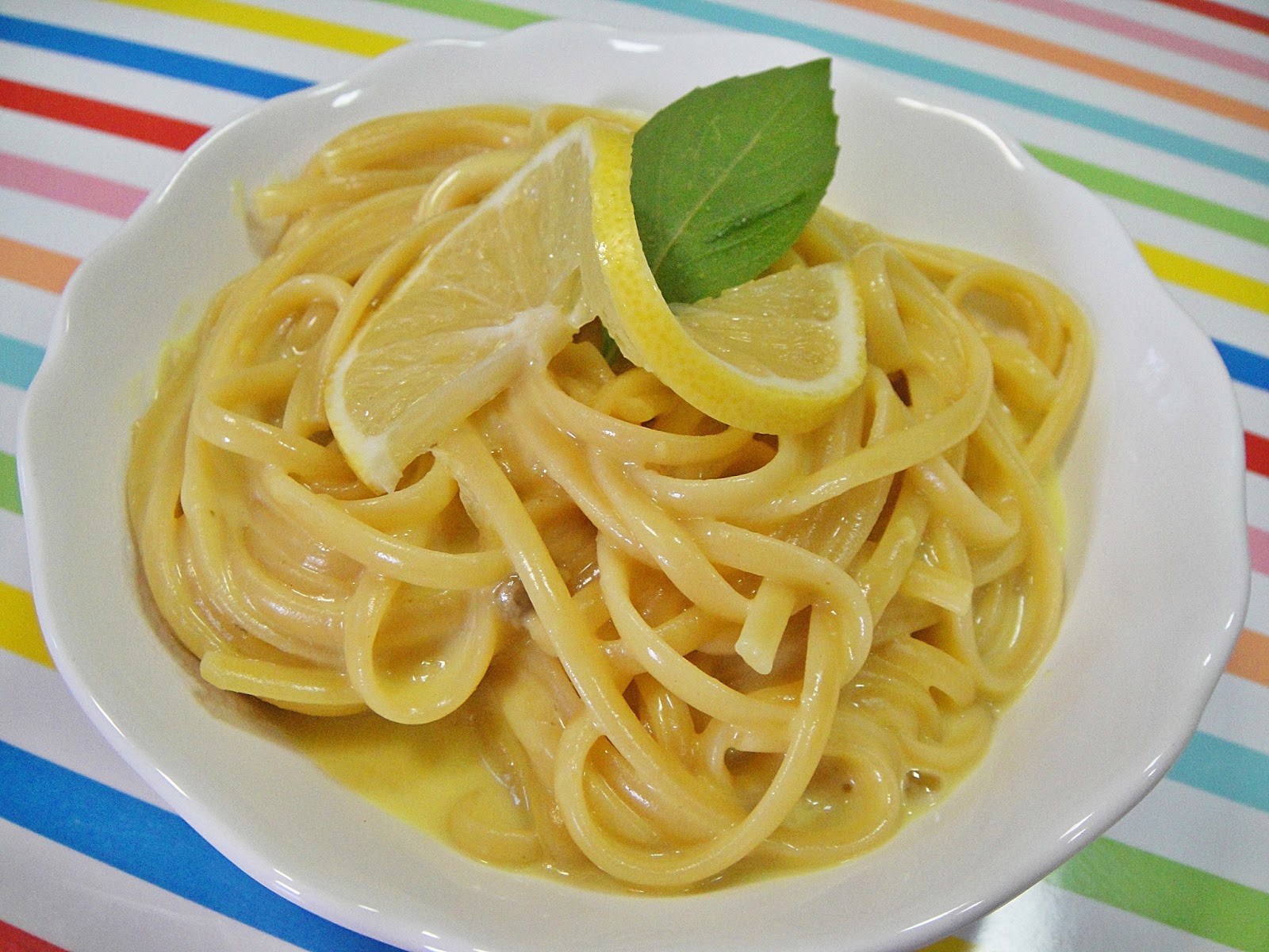 Maryam's Culinary Wonders: 1019. Creamy Lemon Linguini