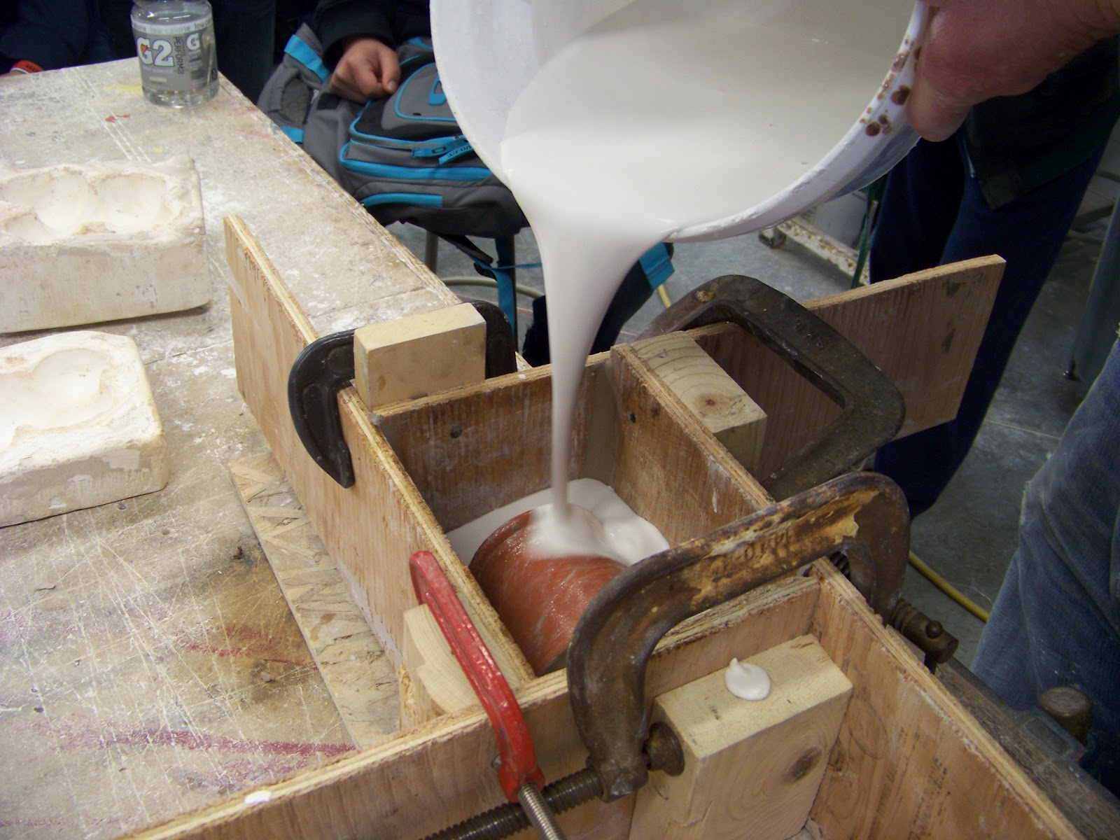 CMU 341 Mold Making and Ceramic Design: 2 part plaster mold