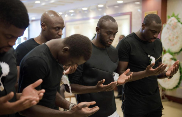 Photos from Cheick Tiote's memorial which held in Beijing,China