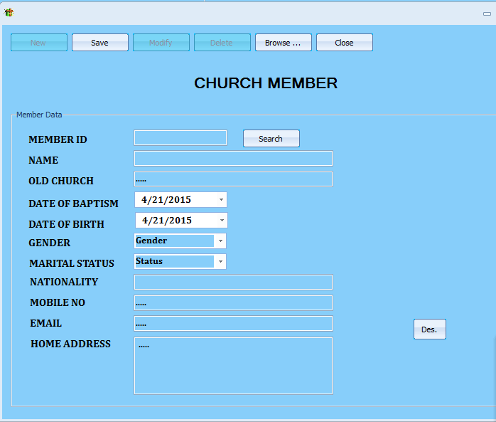 Church Member Database ( Database untuk Member di Gereja) - Versi Umum ...