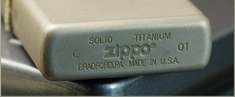 Курительные трубки.: Zippo Solid Titanium.