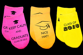 The Happy Sole: Graduation Socks - Oh The Places They'll Go!