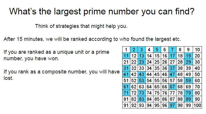Enquiry-Based Maths: Amazing Enquiry: What's the largest prime number ...