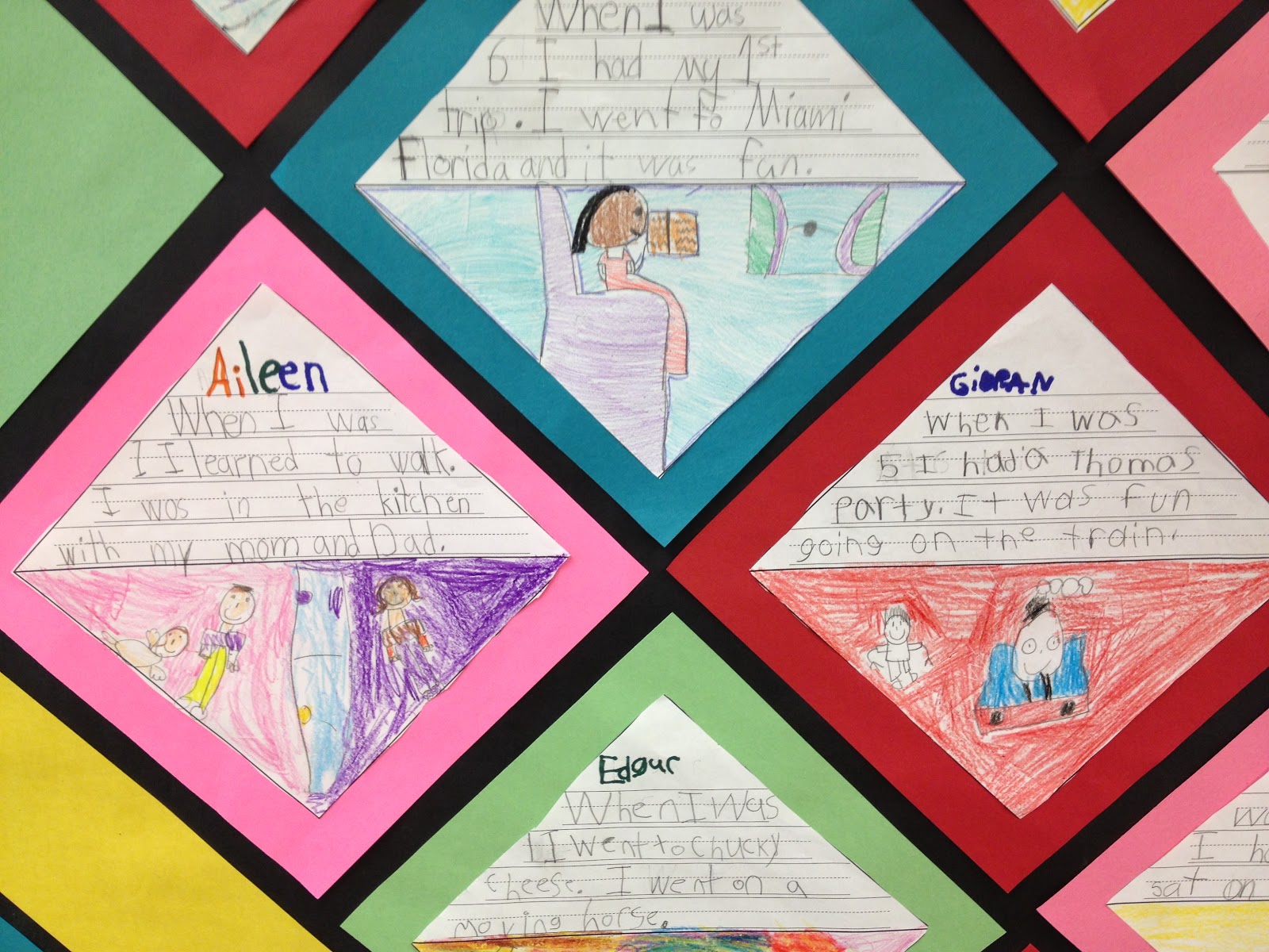 First Grade Spies: Class memory quilt
