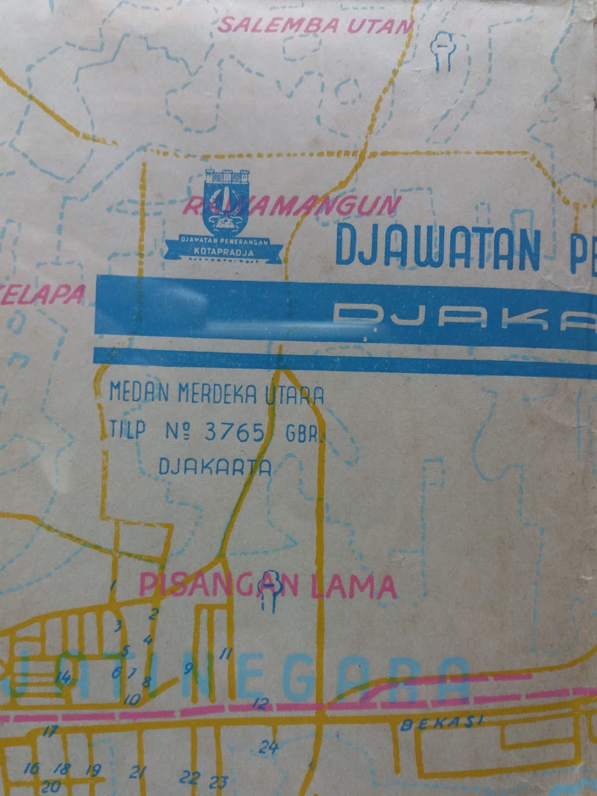 Old Vintage Gallery: Peta Jakarta Lama Circa 1940-1950