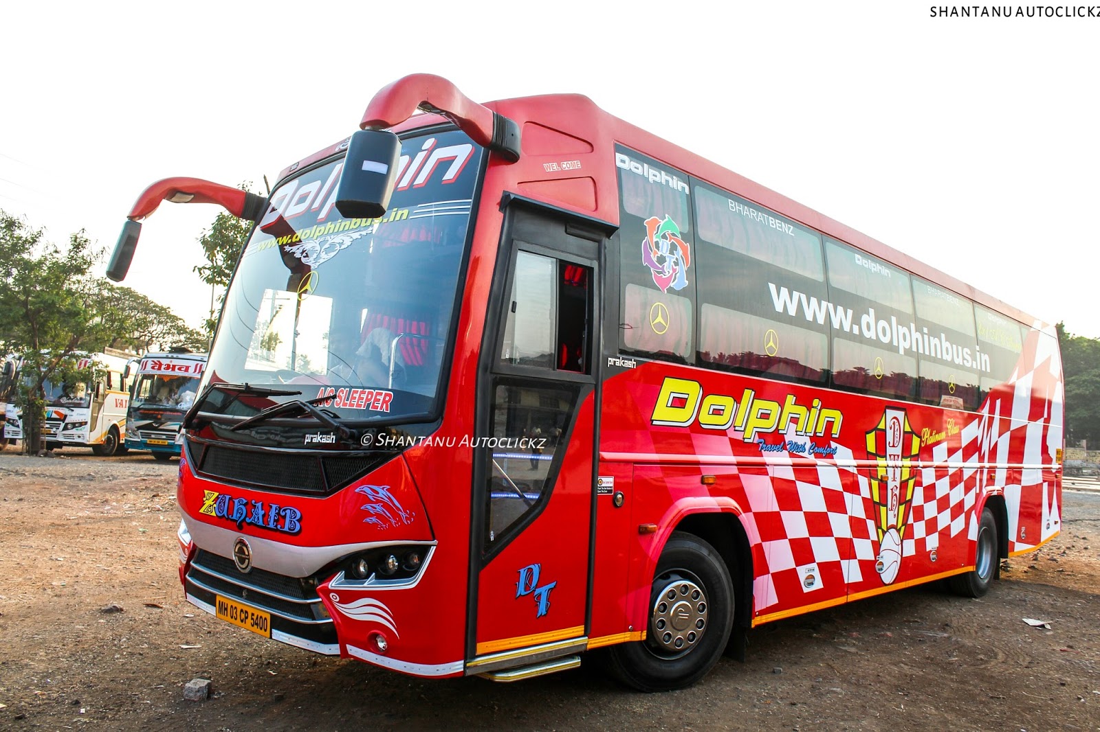 Shantanu Autoclickz: ★ Dolphin Travel House Bharatbenz 2+1 AC Sleeper