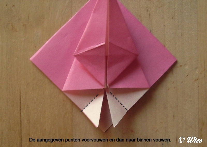 Wies Creablog: Werkwijze / tutorial: Vouwen van een element