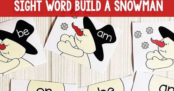 Editable Snowman Sight Word Mats | Totschooling - Toddler, Preschool ...
