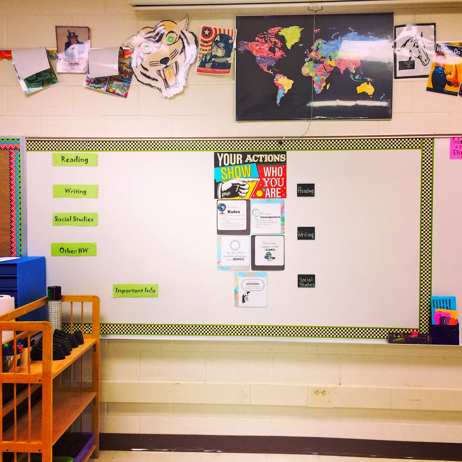 the ART of learning: DIY//Tissue Paper Border