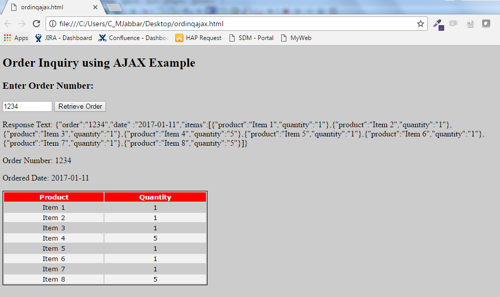 Random Thoughts!!!: AJAX & JSON with CGI Programming in IBM-I