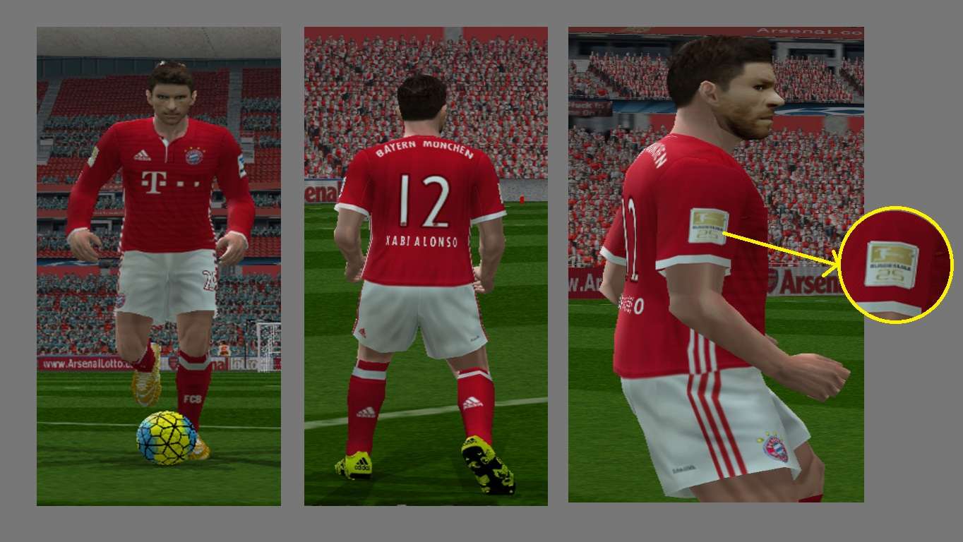 PES 6 Bayern Munich 2016-17 Home Kit | PESWORDS