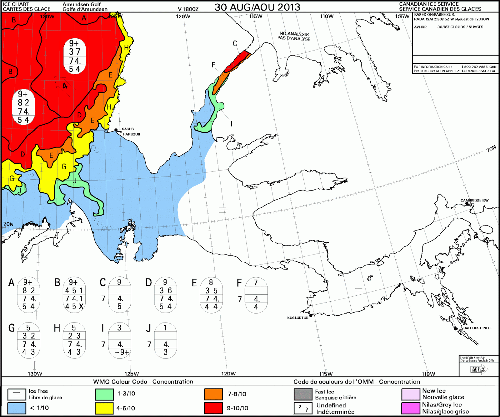 Northwest Passage 2013: Preparing to navigate Cape Bathurst ice choke ...