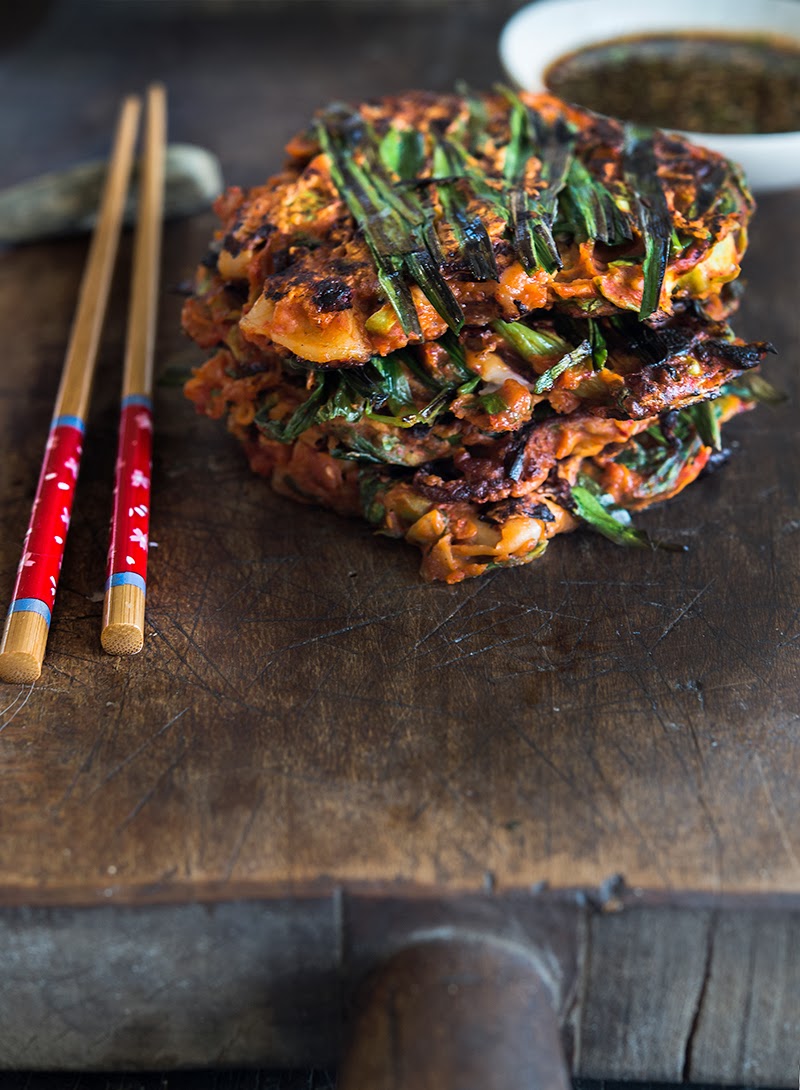 Mini [Baby Bok Choy] Kimchi Pancakes - WILD GREENS & SARDINES