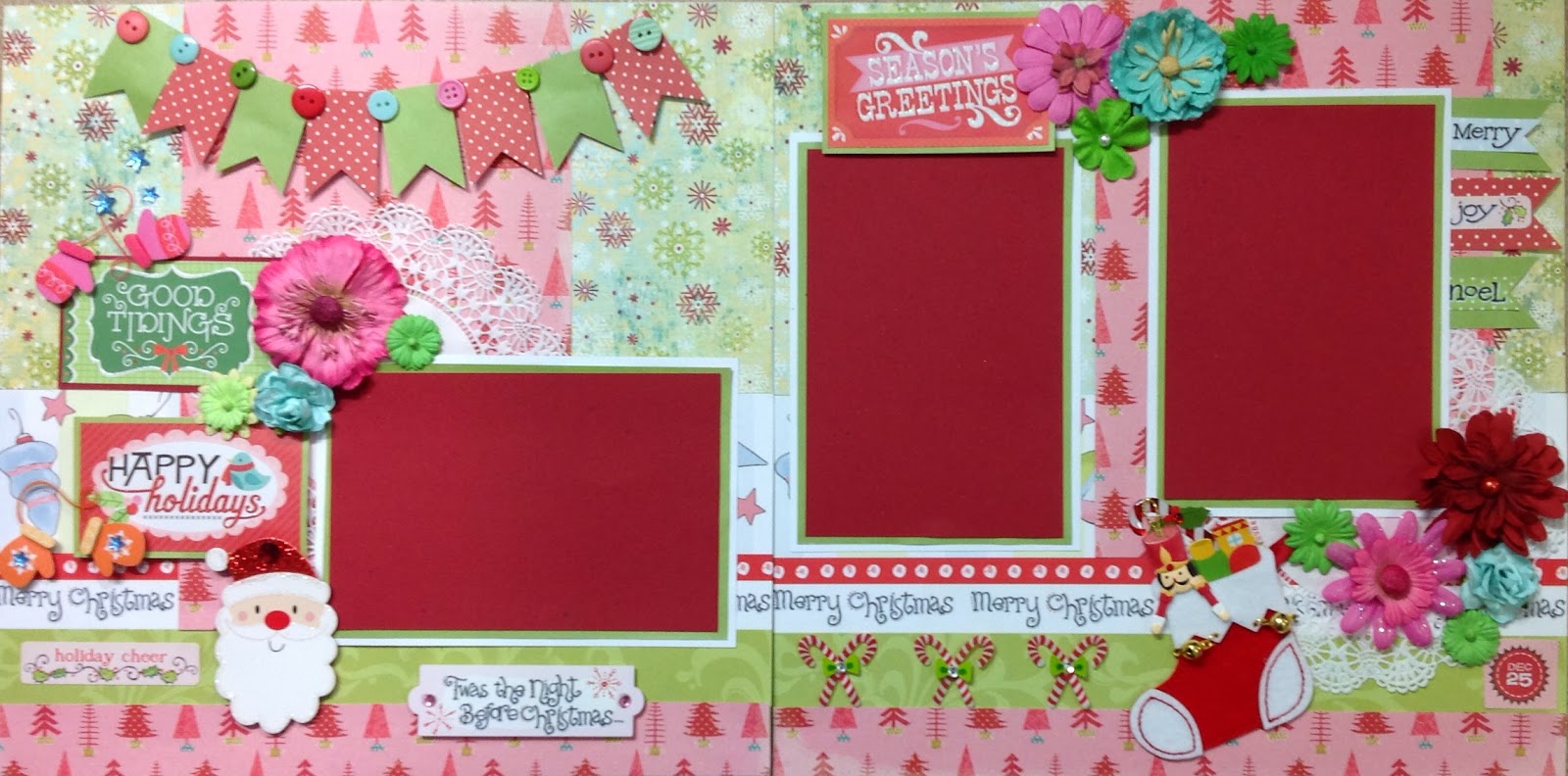 AMAZING GRACE Paper Crafts: More Christmas layouts