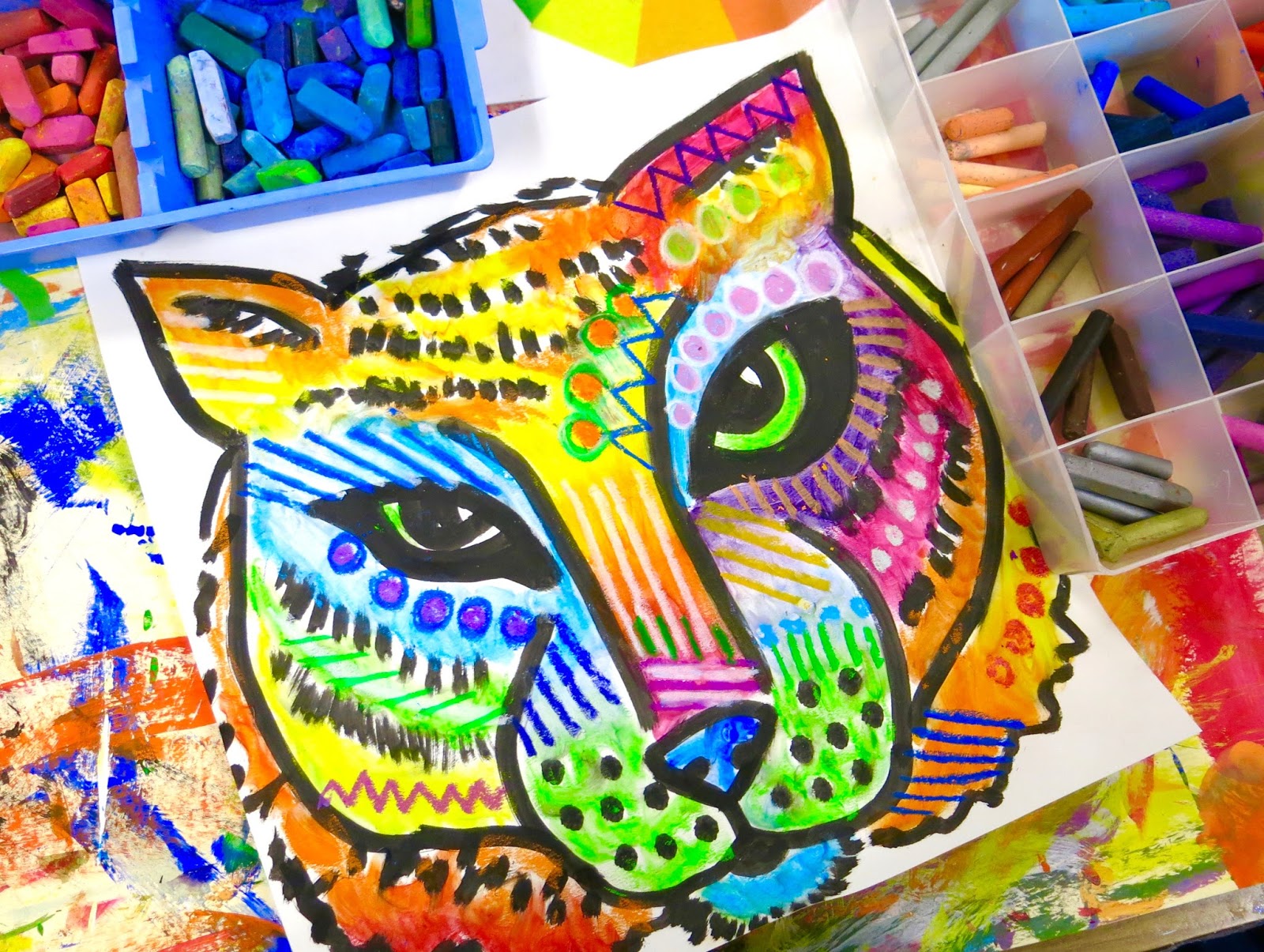 Cassie Stephens: In the Art Room: Dean Russo-Inspired School Mascot!