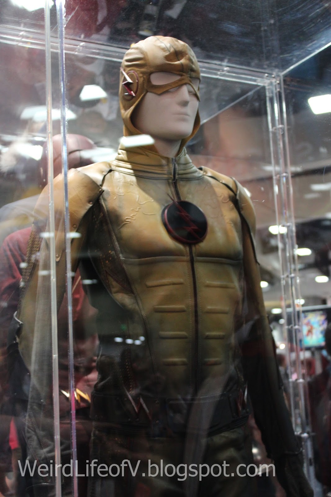 Does anyone know what Flash looks like when he has his "down hood" on ...