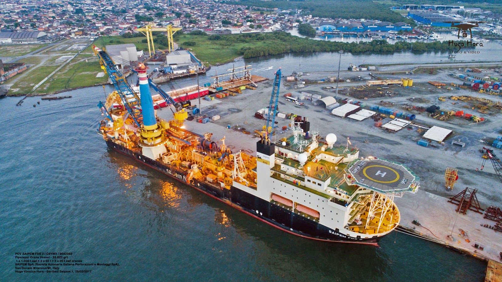 Santos Shiplovers: PCV Saipem FDS 2 / C6YW3 - Em operação no Terminal ...