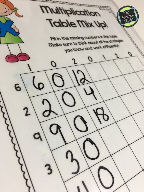 Building Multiplication Fact Fluency - The Teacher Studio