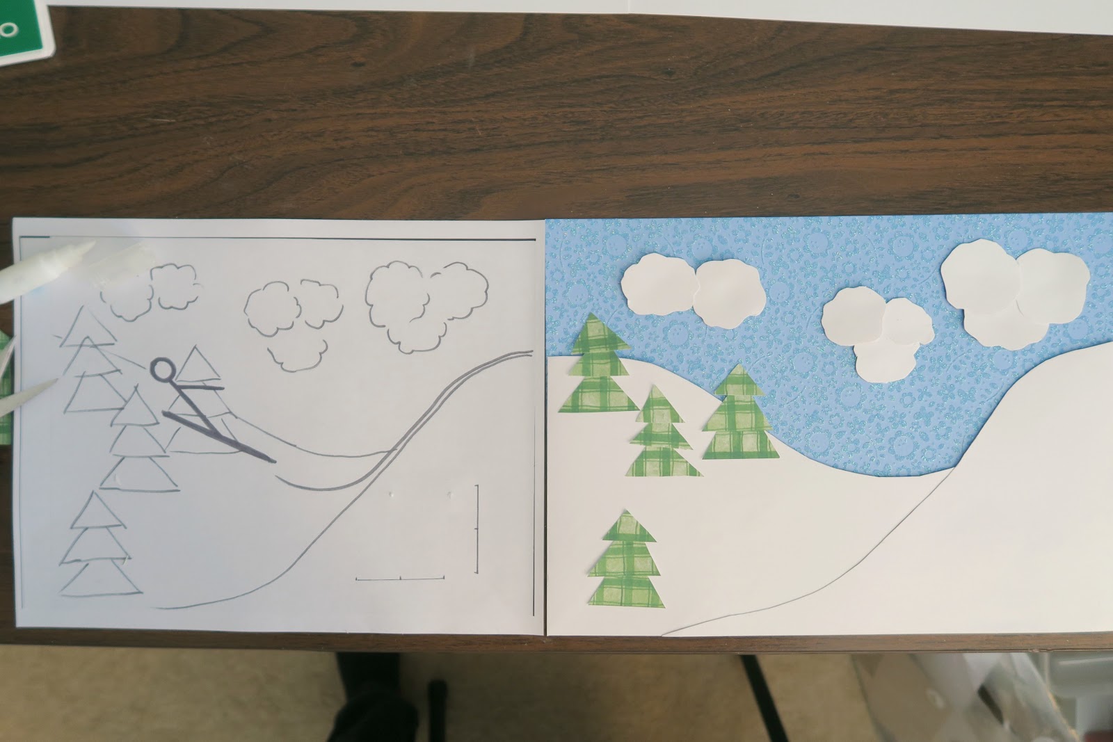 Cindy deRosier: My Creative Life: Olympics: Ski Jump Craft