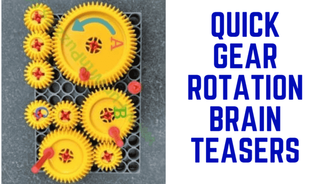Gear Rotation Test to Check Your Mechanical Aptitude