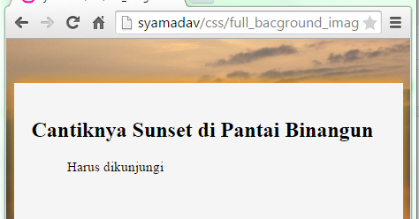 Cara Membuat Background Gambar Pada Css Latar Css - Udin Blog
