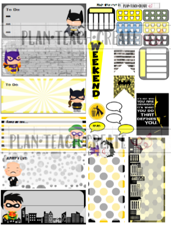 The Gaming Planner: Mini Winter and Batman layouts!