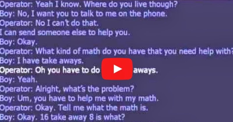 Understanding Cop Helps Boy With His Math - on a 911 Call ...