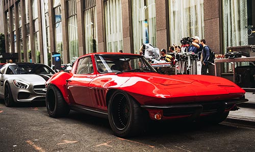 MUSCLE CAR COLLECTION : 1965 Corvette C2 at Fast and Furious 8 Movie Review
