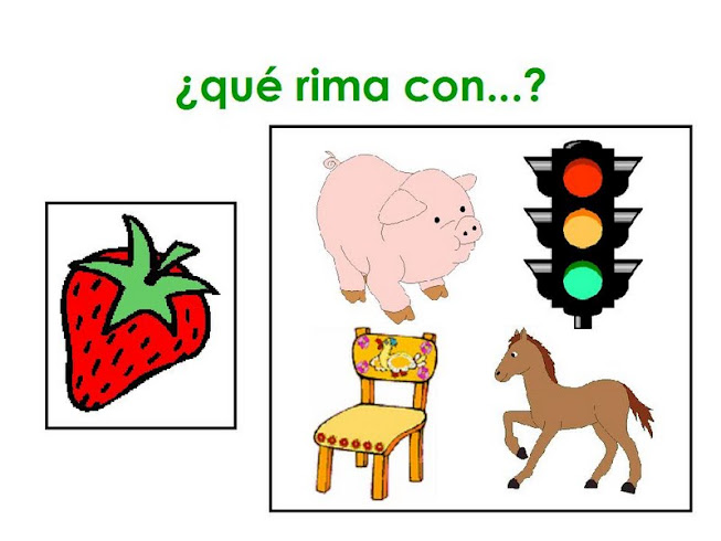 La Profe de A L: Curruluchos aprendiendo...: ¿QUÉ RIMA CON...?