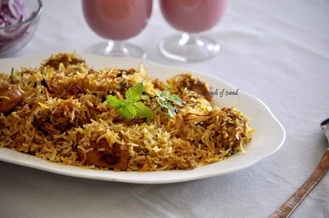 Pinch Of Swad - taste that hits the spot!: Banne Nawab Chicken Biryani