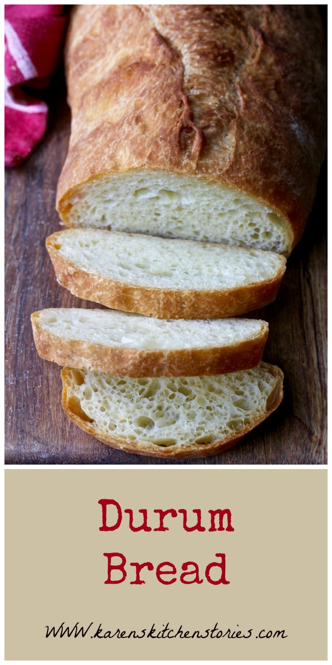 Italian Style Durum Wheat Bread | Karen's Kitchen Stories