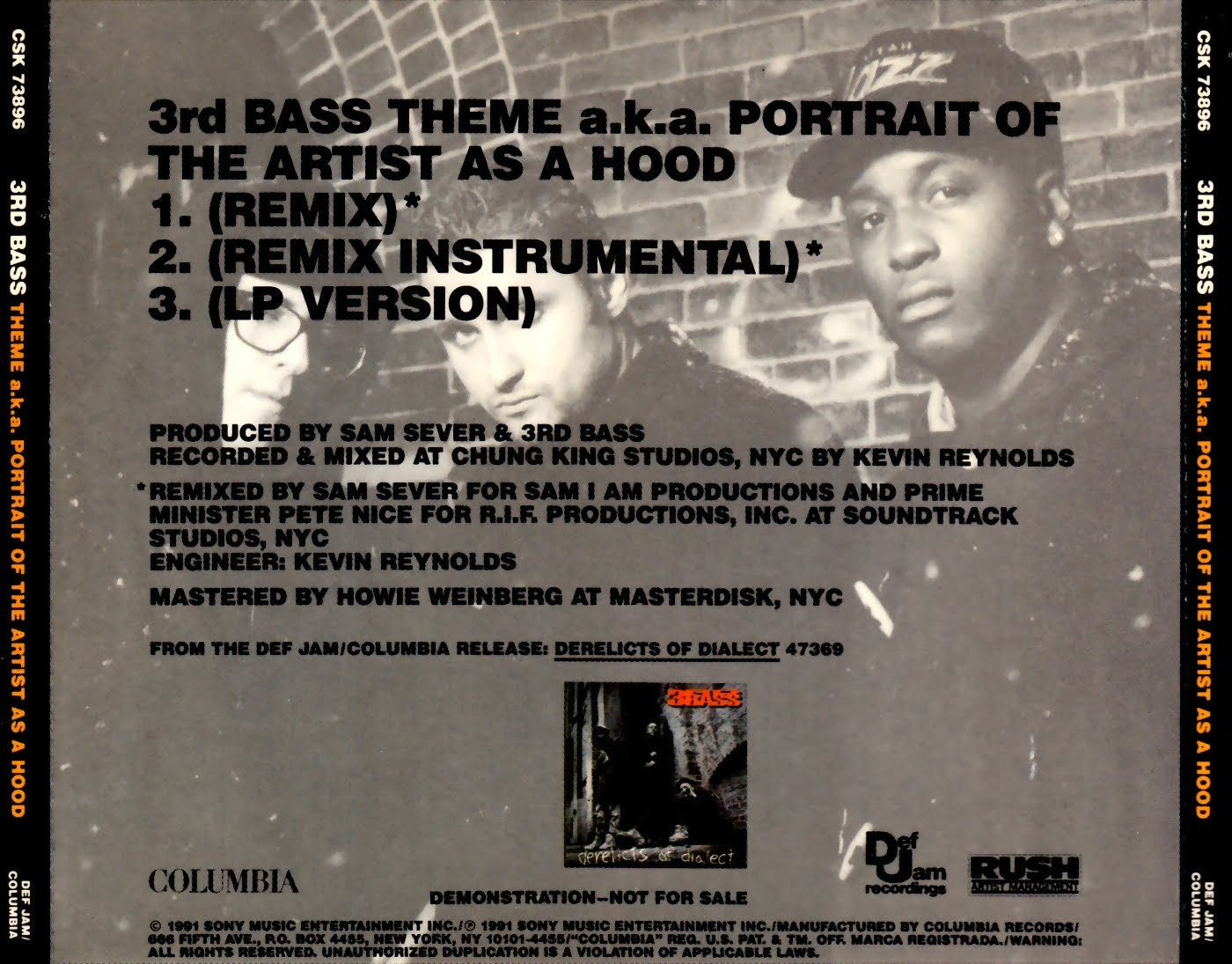 highest level of music: 3rd Bass - 3rd Bass Theme a.k.a. Portrait Of ...