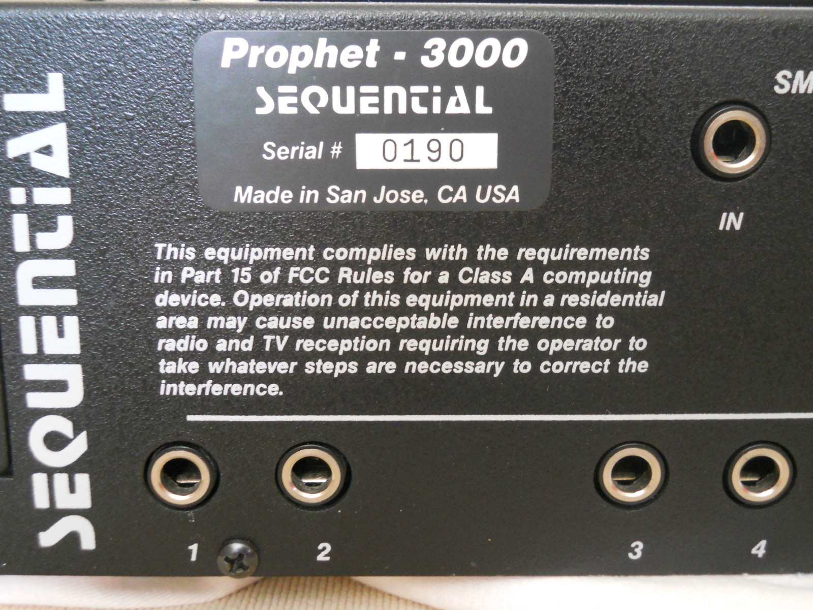 MATRIXSYNTH: Sequential Circuits Prophet 3000 Sampler SN 0190 with Original Box & Disks