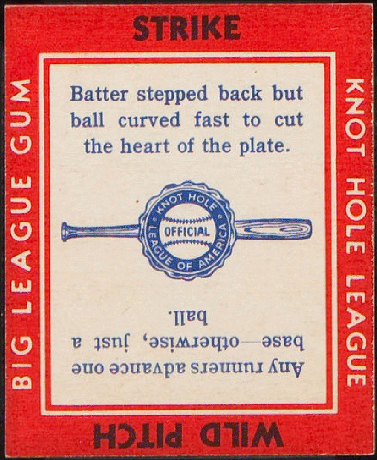 Number 5 Type Collection: Goudey Gum's Knot Hole League Baseball (and ...