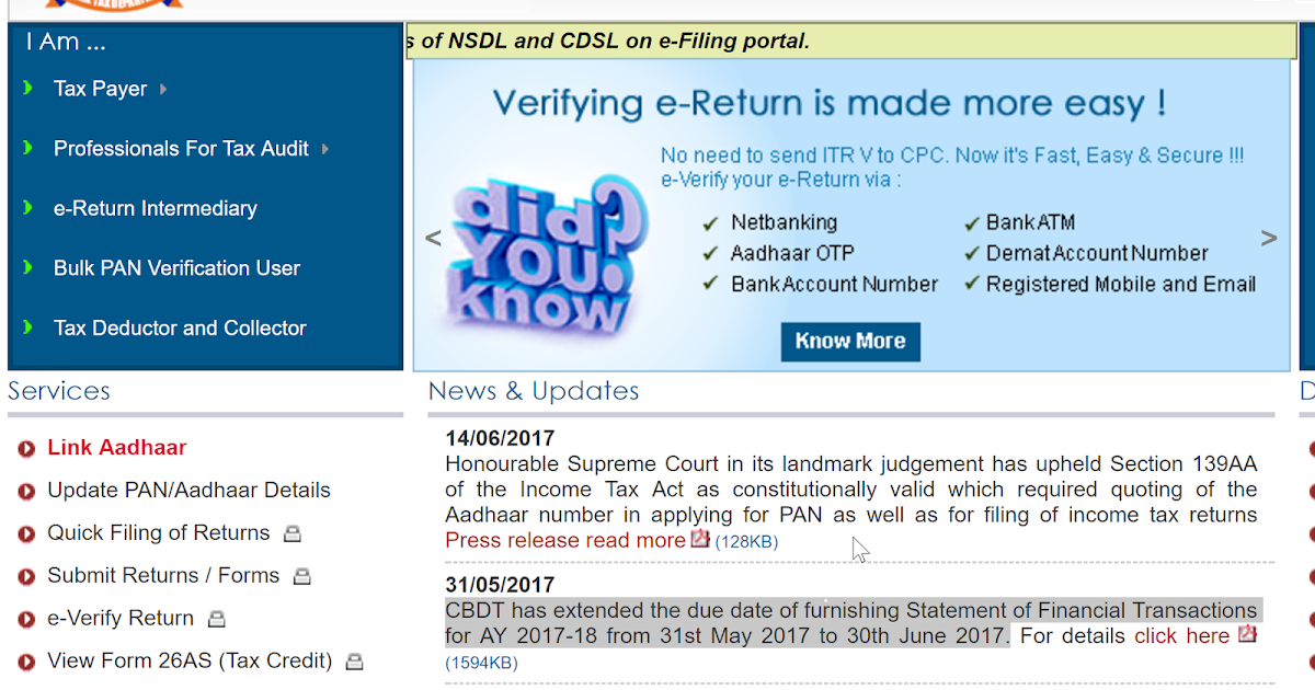 W3LC - World Wide Web Learners Consortium: Link Aadhaar and PAN card ...