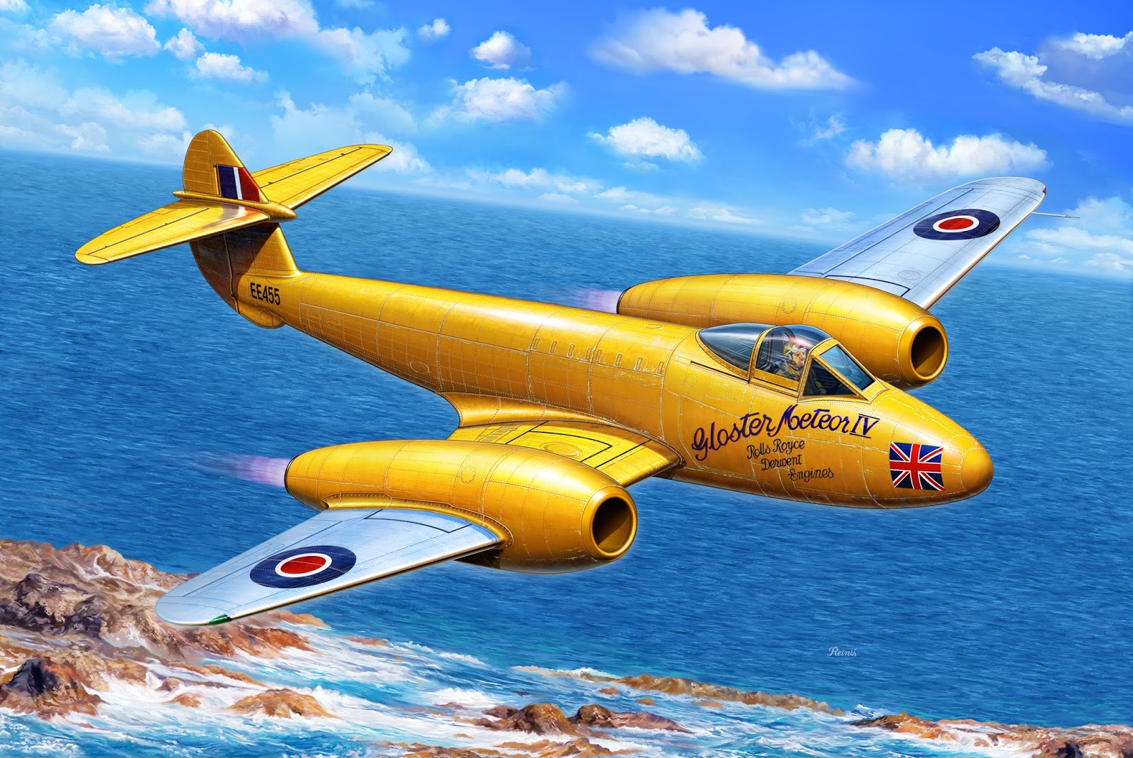 Gloster Meteor Yellow Peril (SH72361) – not so yellow as it might have ...