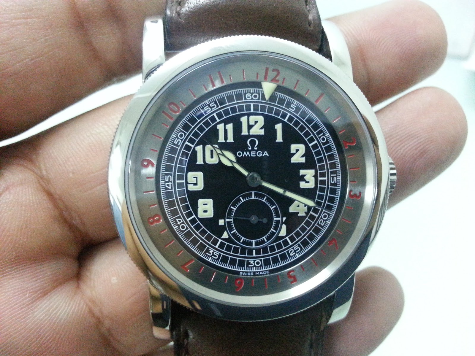 Pesona Jam: Authentic Omega Museum 1938 Pilot watch Limited Edition -SOLD
