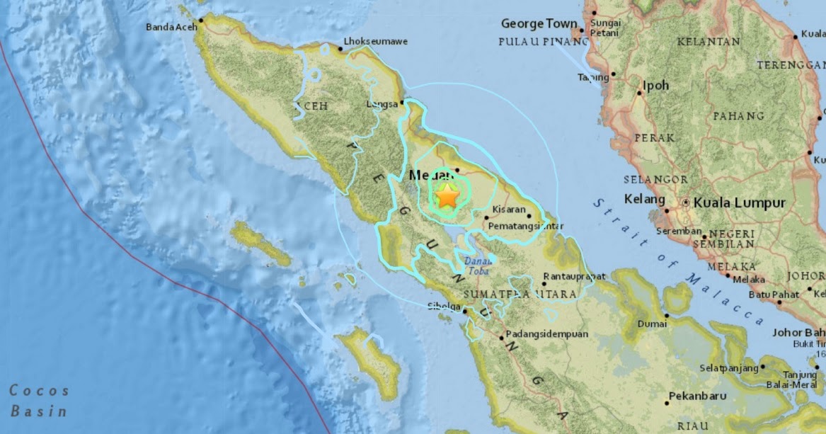 Sciency Thoughts: Magnitude 5.7 Earthquake in North Sumatra.
