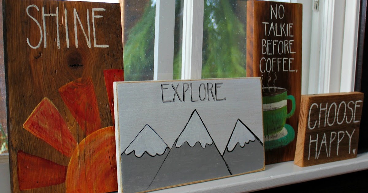 Beyond The Picket Fence: Simple Hand Painted Signs on Reclaimed Wood
