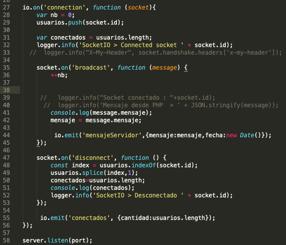 Elephant PHP IO : tutorial socket con php Elephant IO
