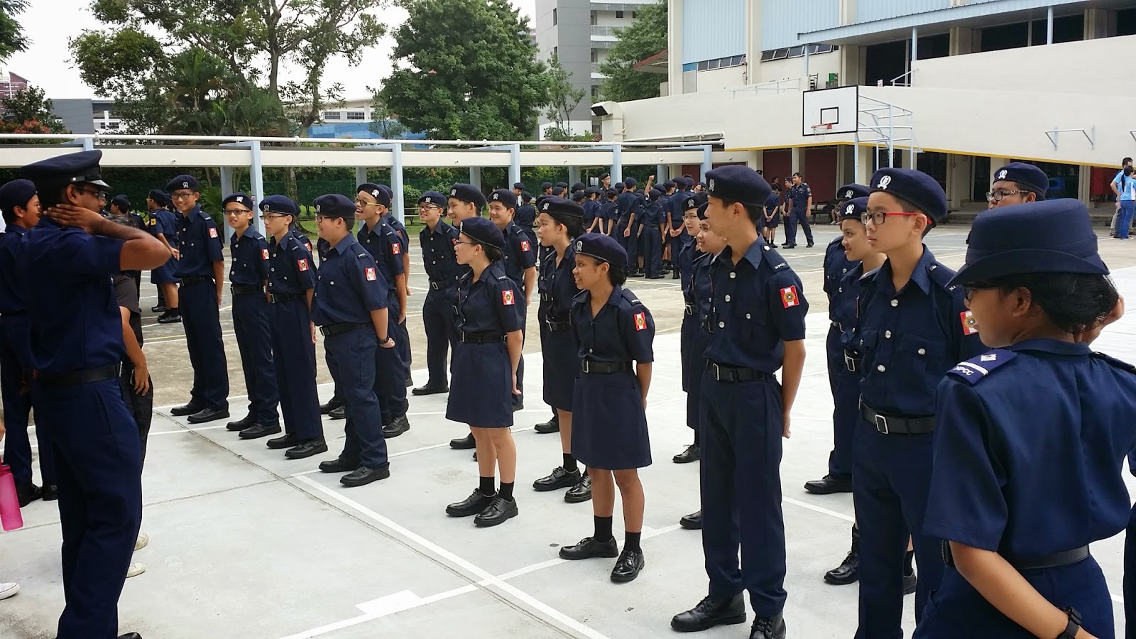 Yuan Ching NPCC: Sec 1 NPCC Cadet Swearing In Ceremony - 30th August 2014