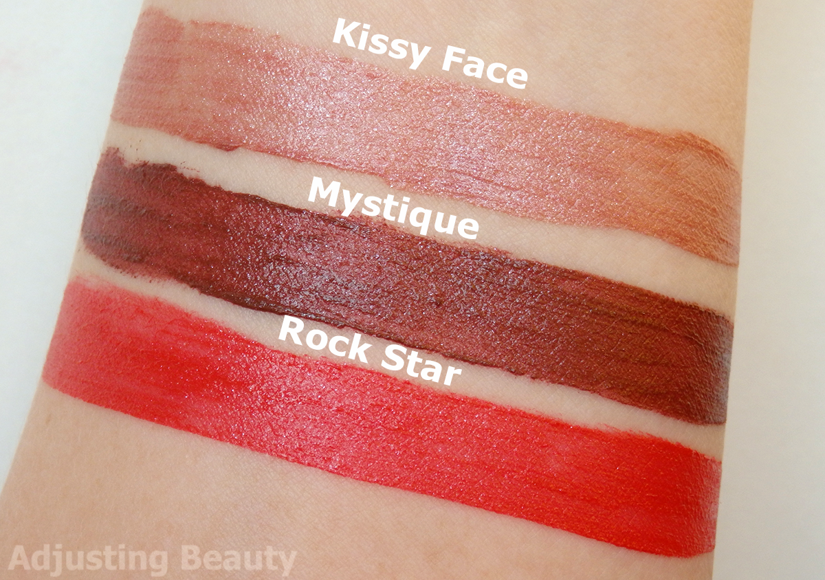 Review: Avon Mark Liquid Lip Lacquer Matte (Kissy Face, Mystique, Rock ...